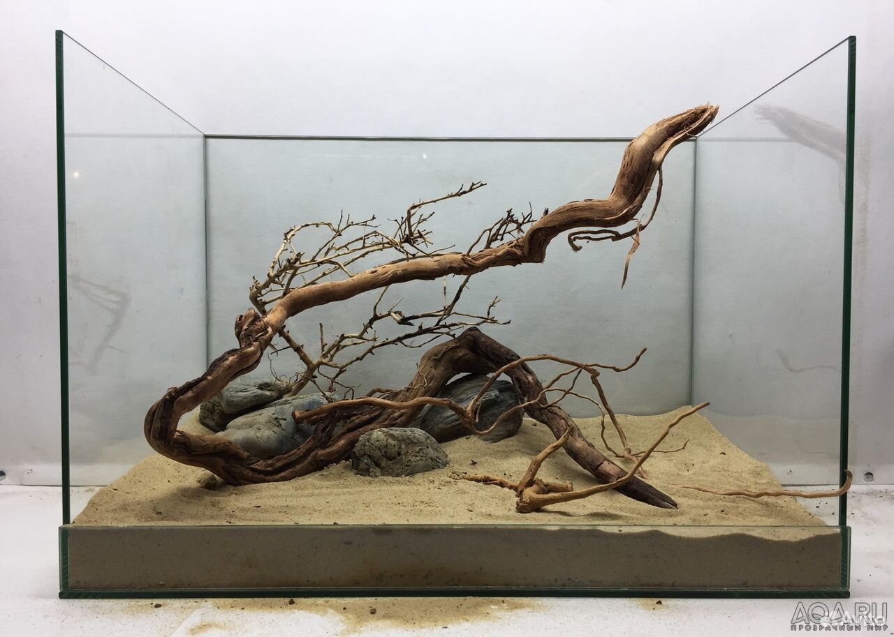 Композиция из коряг и камней
