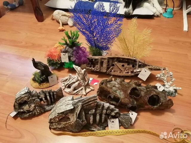 Декорации для аквариума, камни