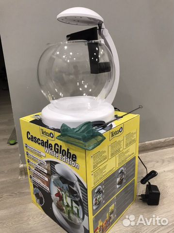 Аквариум-шар Тетра Cascade Globe White белый 6,8 л