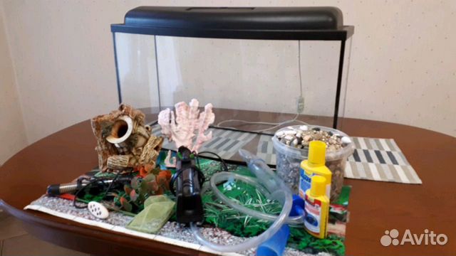 Аквариум 70 литров, гнутое стекло